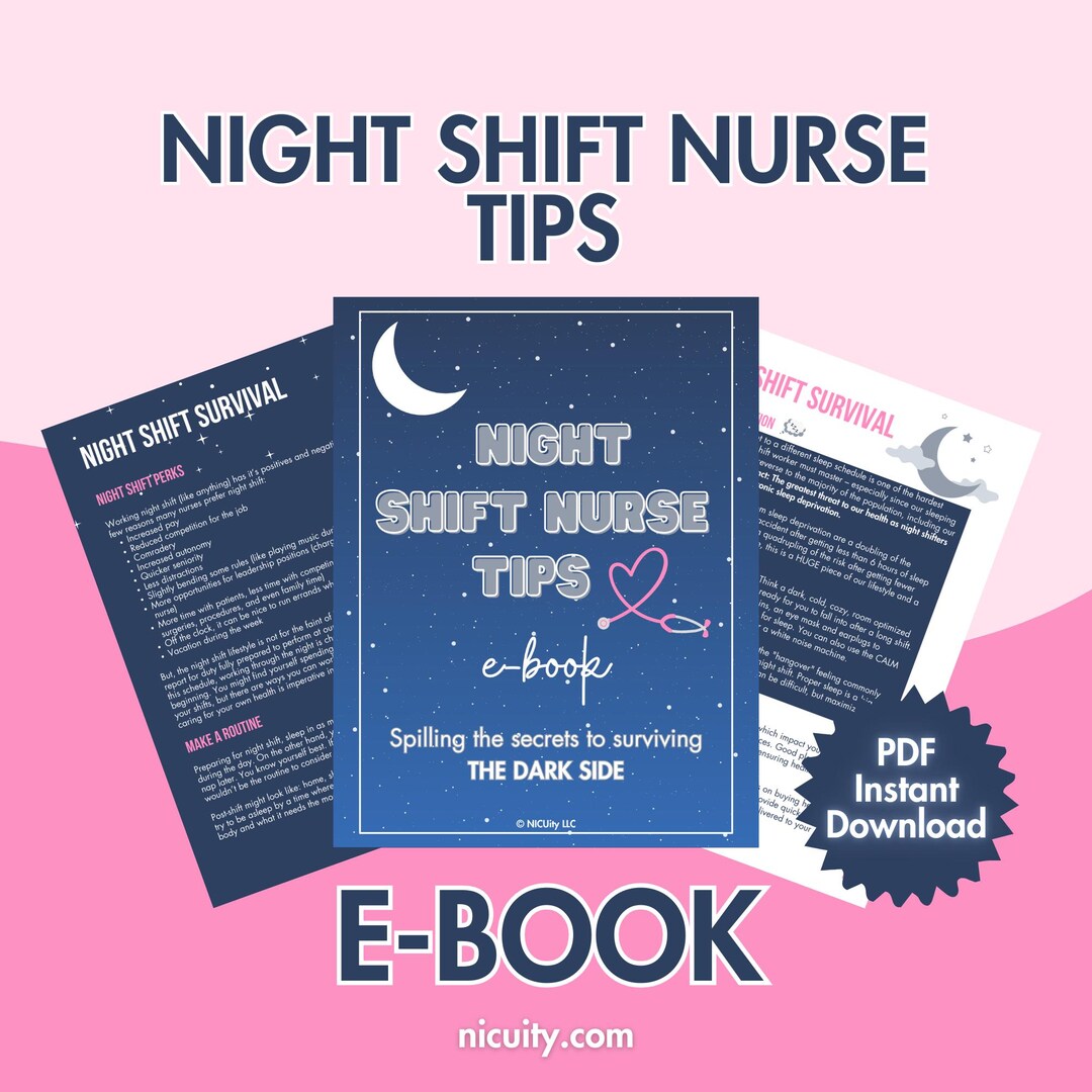 Night Shift Nurse Tips E-book | Night Shift Hacks for Nurses | Night Shift Lifestyle & Routine ...