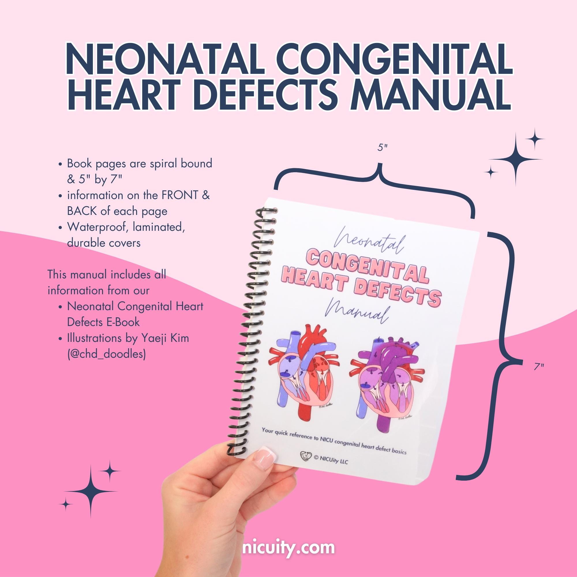 Neonatal Congenital Heart Defects Manual | NICU CHD Spiral Bound Manual ...