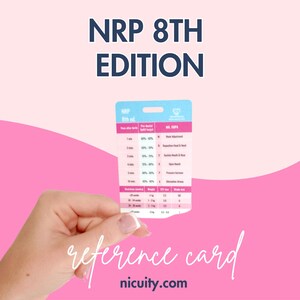 NRP 9th Ed. Badge Reference Card | Neonatal Resuscitation Protocol ...