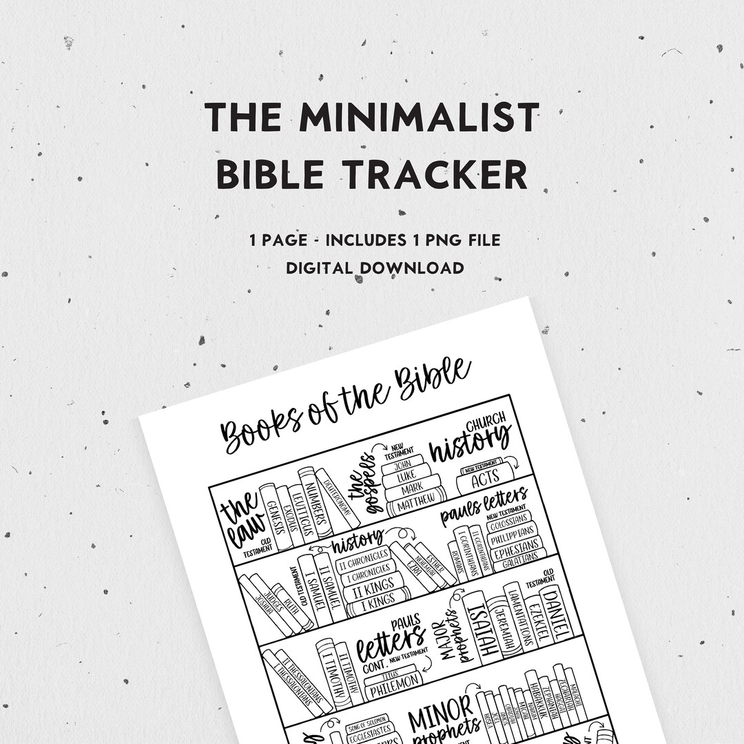 Books of the Bible (1 Page) - Digital Download - Etsy