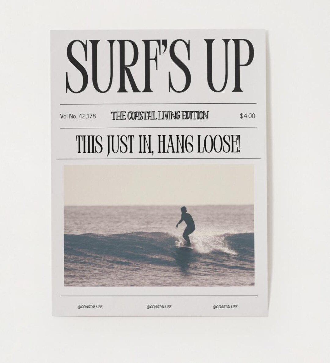 Surf's up Vintage Poster - Etsy