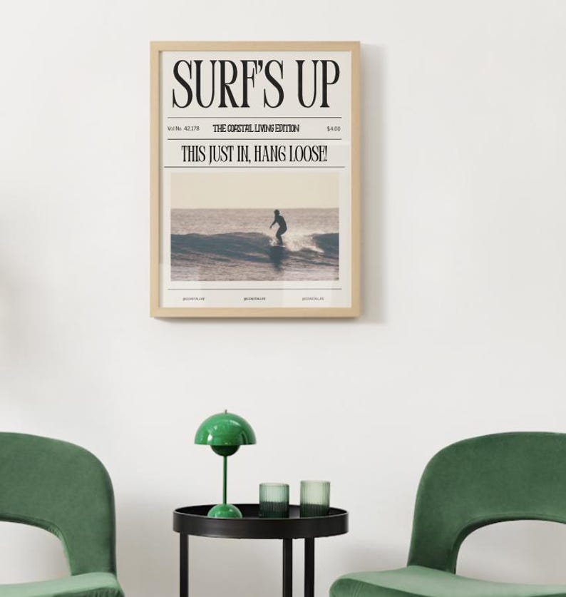 Surf's up Vintage Poster - Etsy