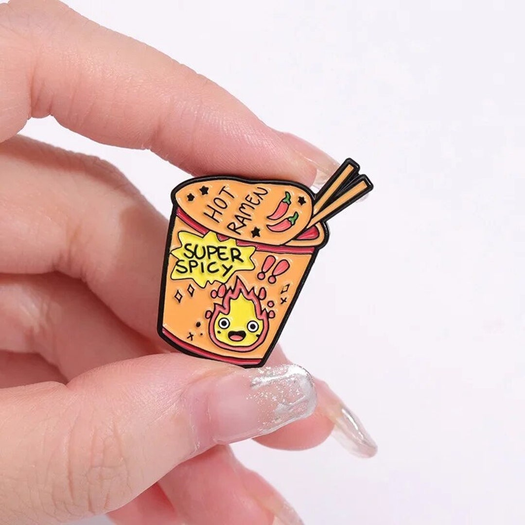 Ghibli Calcifer Anime School Kawaii Pencil Pen Japanese Enamel Pin ...