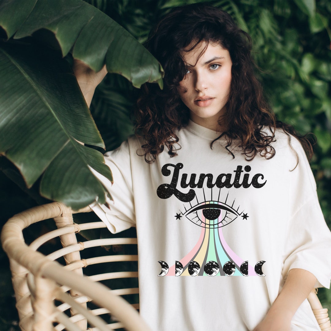 Lunatic Tshirt / Moon Magic Lunar Phases Full Moon Celestial Astrology ...