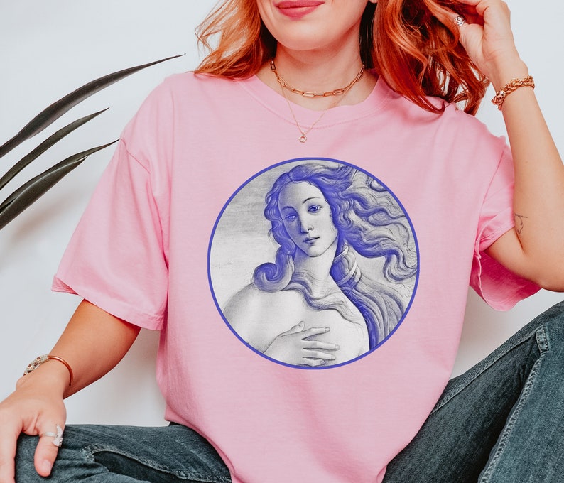 Venus Tshirt / Botticelli the Birth of Venus Light Academia Goddess Art ...