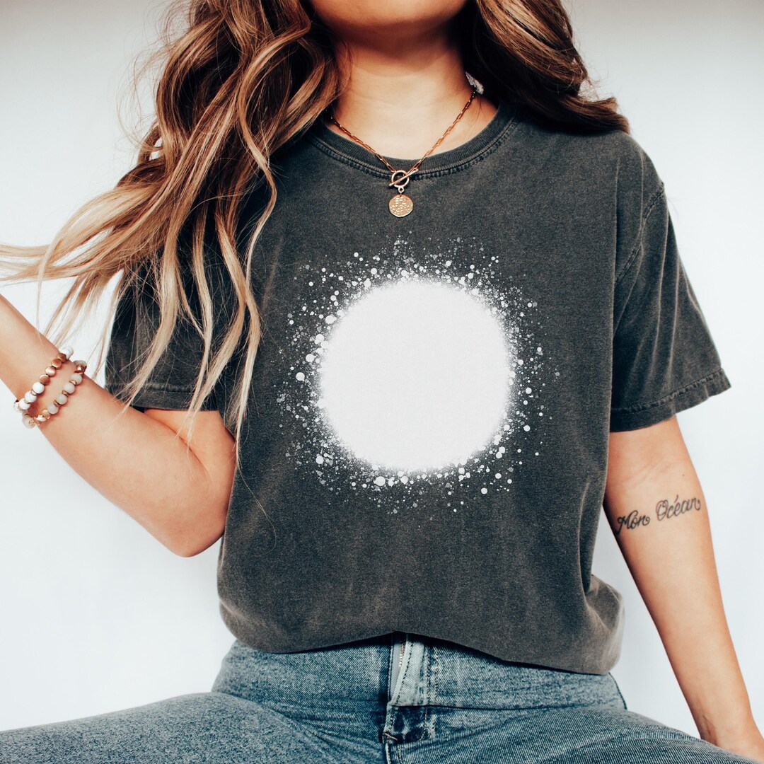 Bleach Spot Tshirt / Grunge Style Bleach Splatter Effect Artist Paint ...