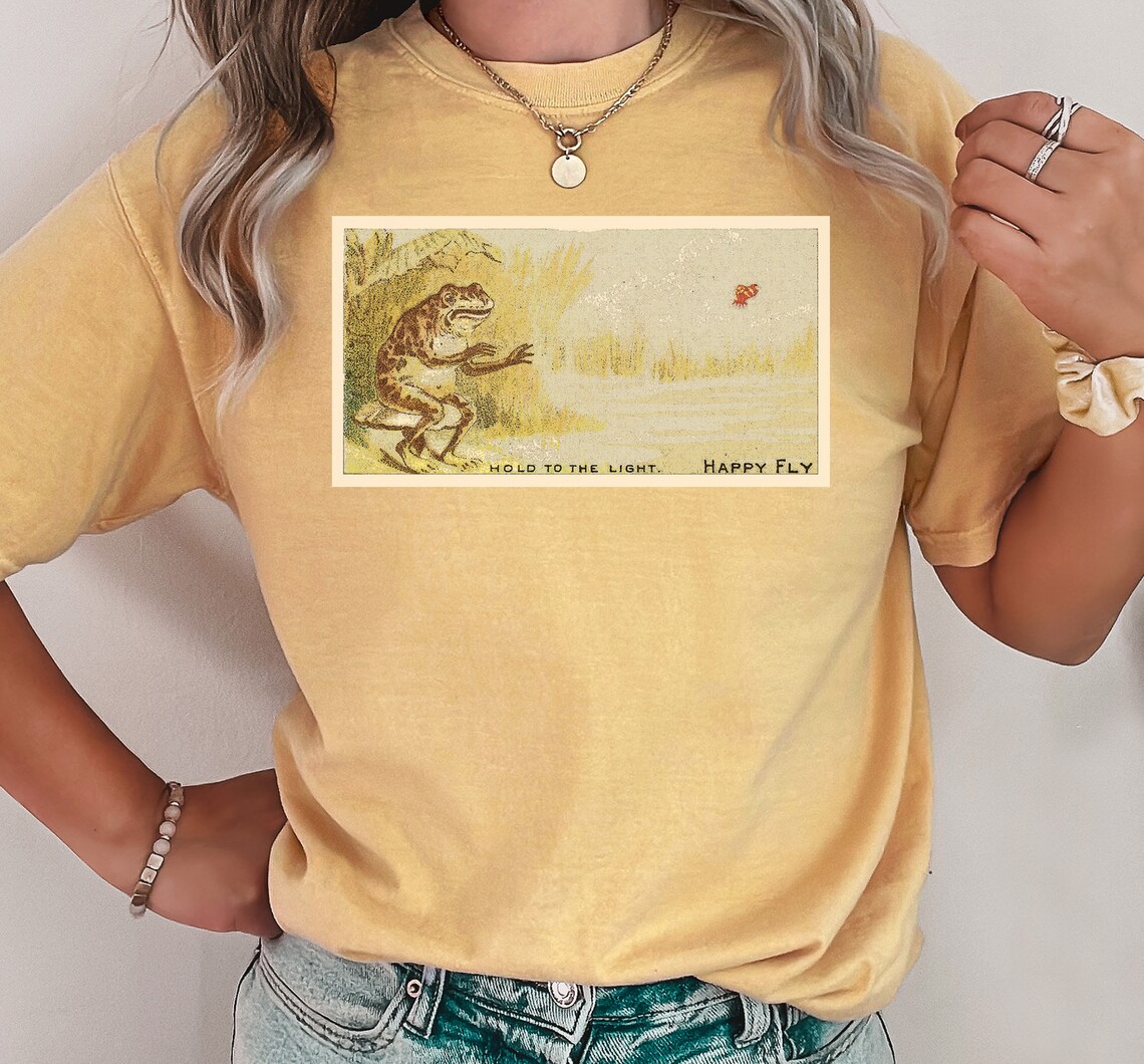 Storybook Toad Tshirt / Vintage Art Aesthetic Cute Funny Positive Happy ...