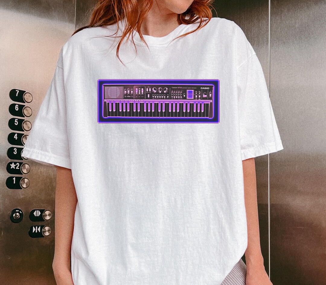 Retro Casio Tshirt / Musician Band Rave Electronica Techno Piano ...