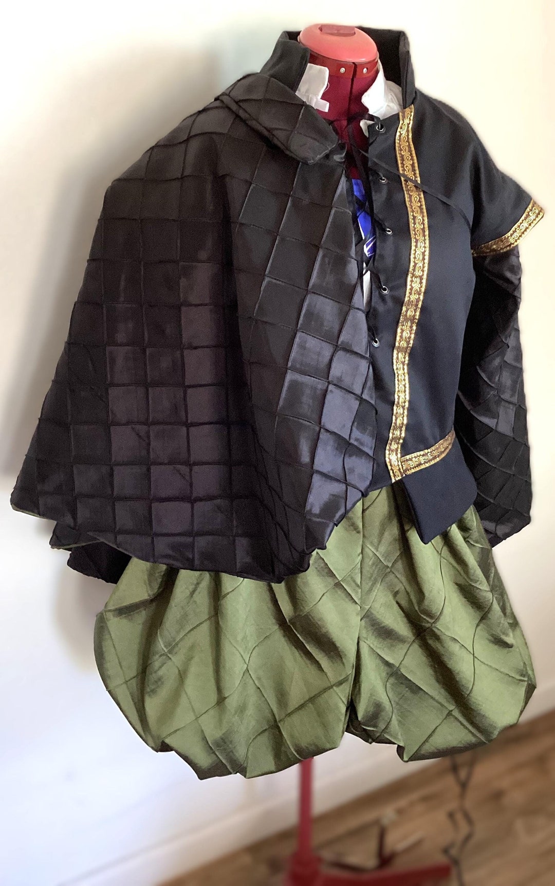 Elizabethan Renaissance Tudor Shakespearean Doublet Slops/breeches Hat ...