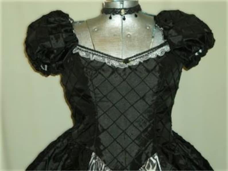 Southern Belle Civil War Victorian, Goth Old West Ball Gown Dress W ...