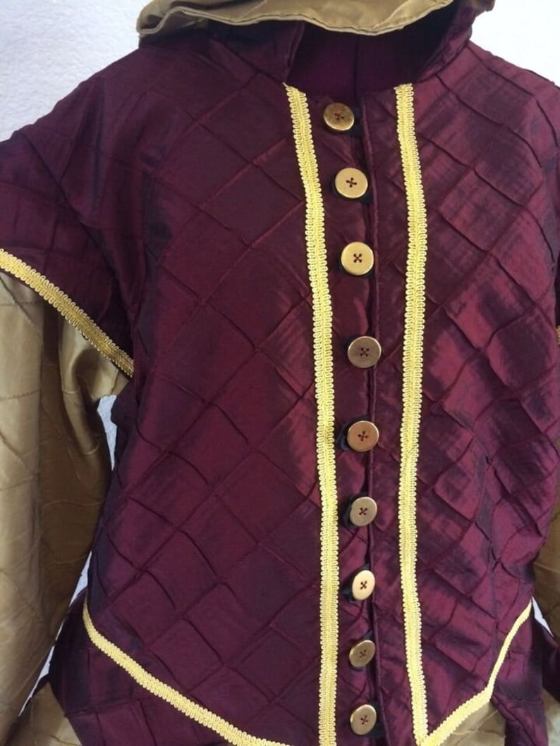 Elizabethan Renaissance Tudor Shakespeare Doublet Slops/breeches Hat ...