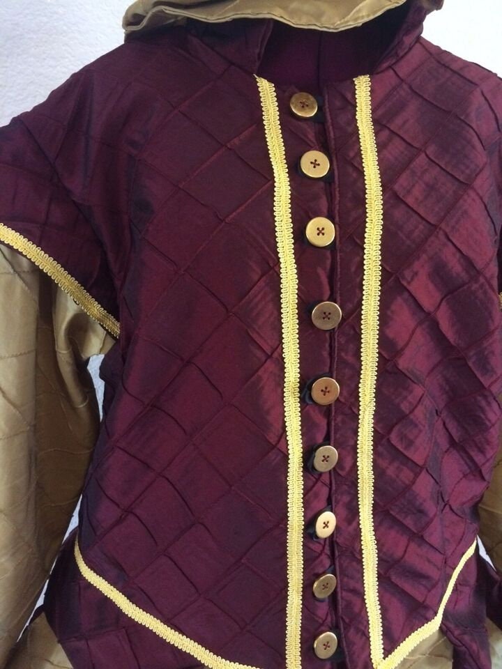 Elizabethan Renaissance Tudor Shakespeare Doublet Slops/breeches Hat ...