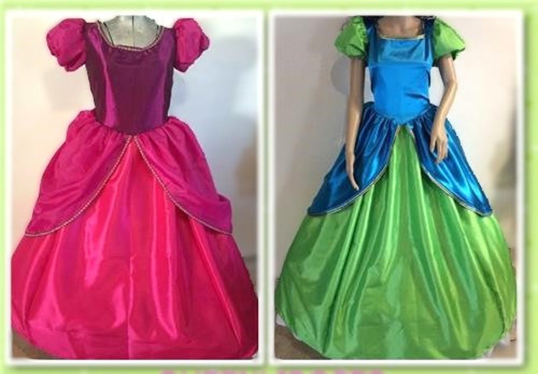 Drizella And Anastasia Cinderella Step Sisters Costume Dress Adult Teen