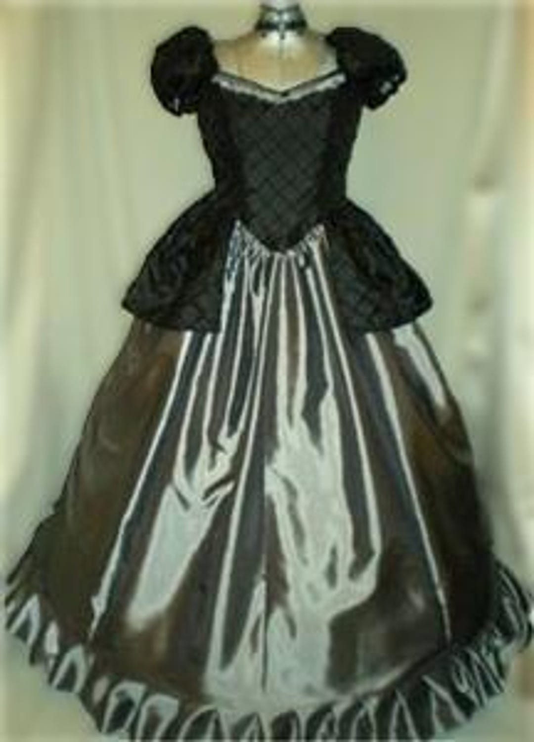 Southern Belle Civil War Victorian, Goth Old West Ball Gown Dress W ...