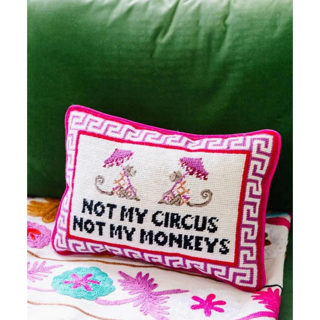 Not My Circus Not My Monkeys Pillow - Etsy