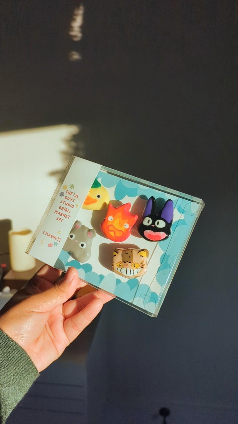 Studio Ghibli Magnet //clay Magnets // Howl's Moving Castle // Spirited ...