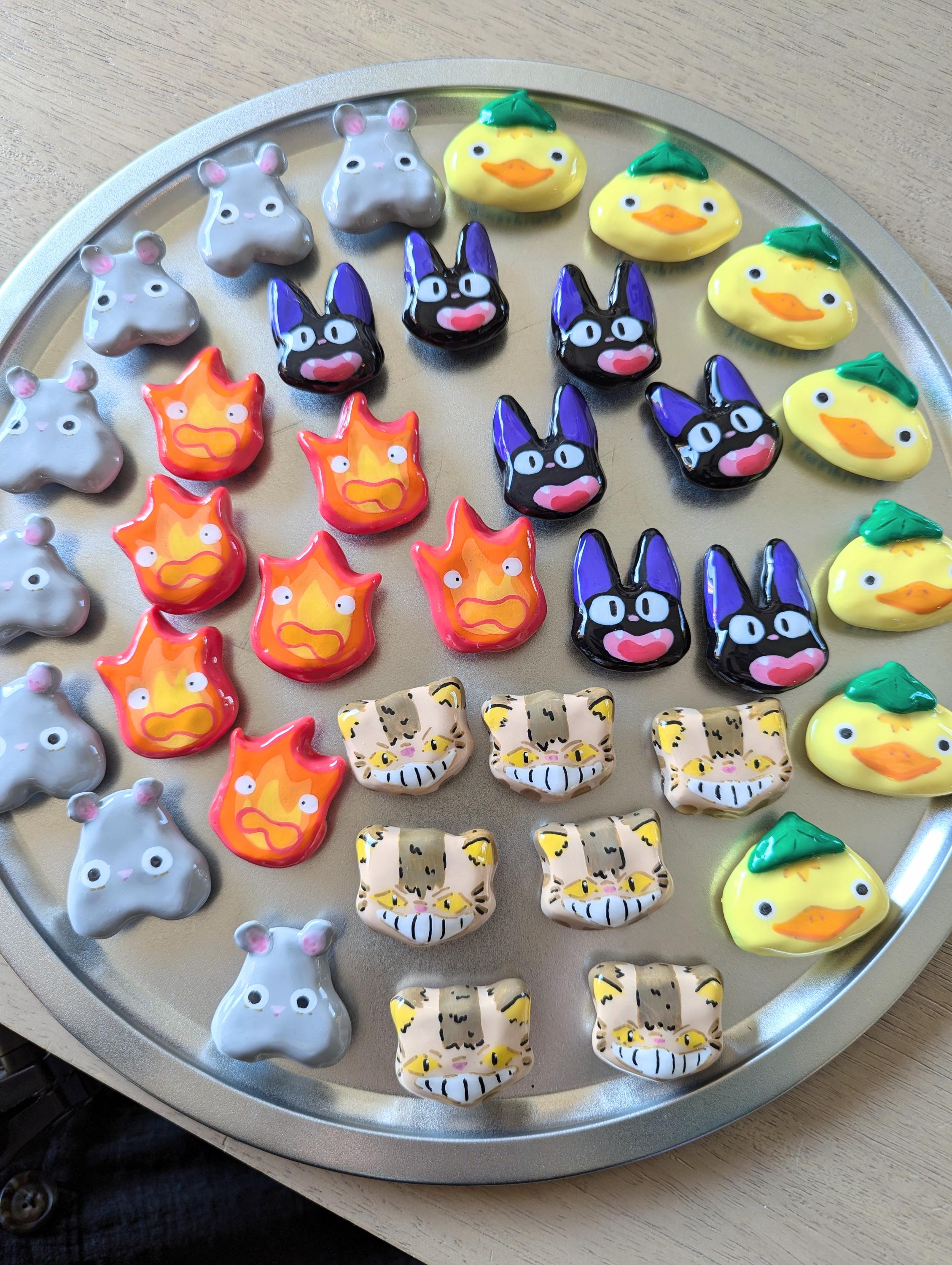 Studio Ghibli Magnet //clay Magnets // Howl's Moving Castle // Spirited ...