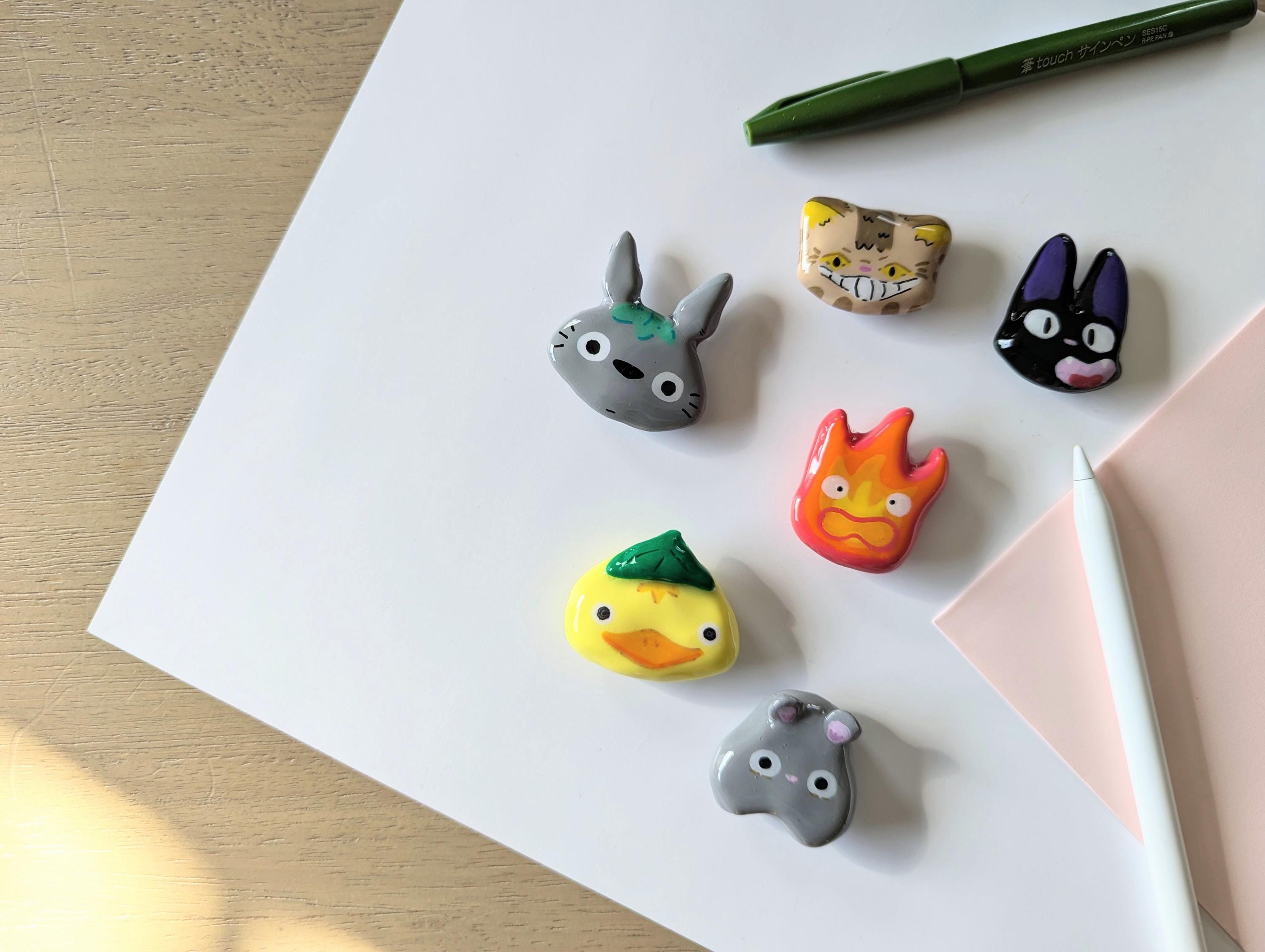 Studio Ghibli Magnet //clay Magnets // Howl's Moving Castle // Spirited ...
