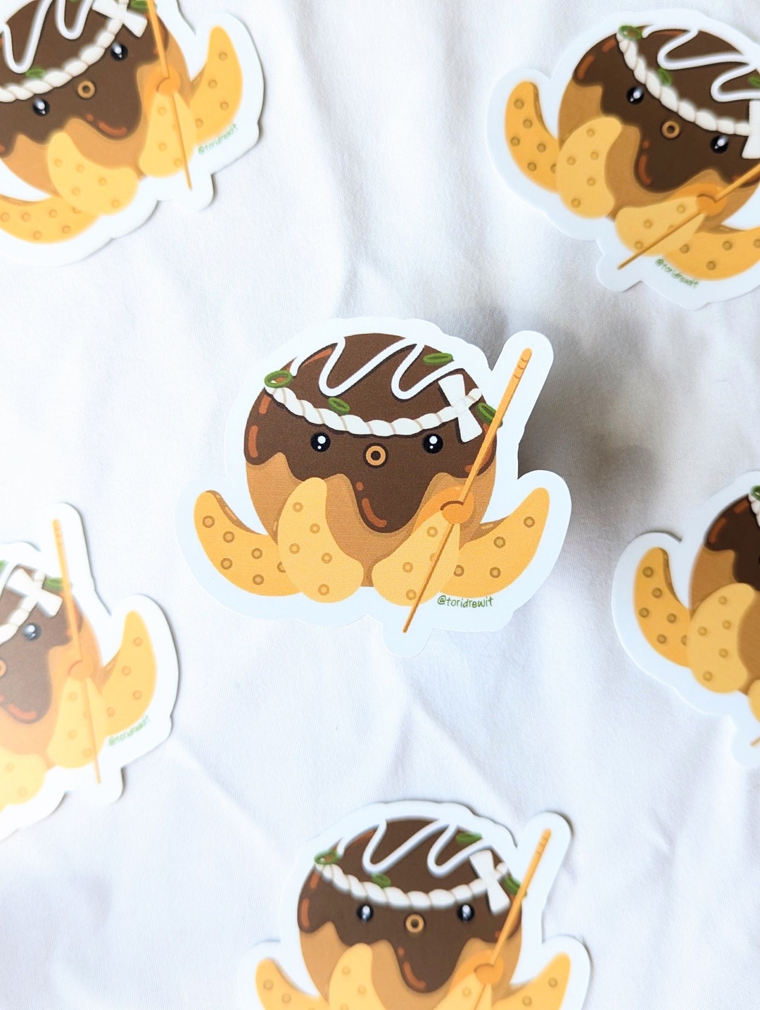 Takoyaki Sticker // Vinyl Sticker // Japanese Food Sticker // Japanese ...
