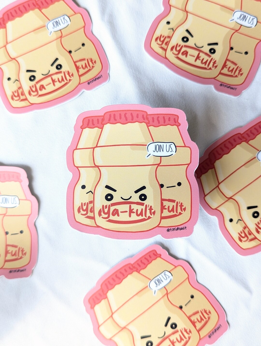 Yakult Sticker // Vinyl Sticker // Yogurt Drink // - Etsy