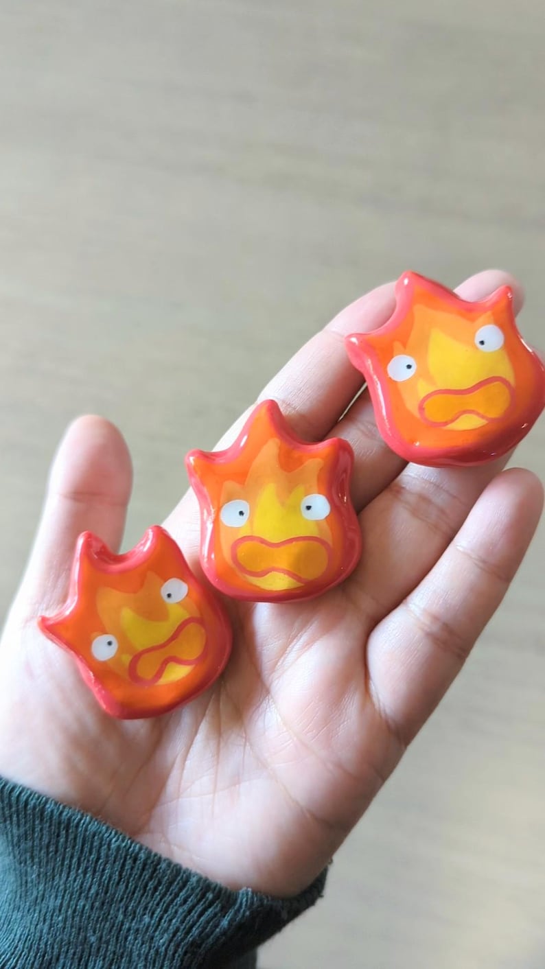Studio Ghibli Magnet //clay Magnets // Howl's Moving Castle // Spirited ...