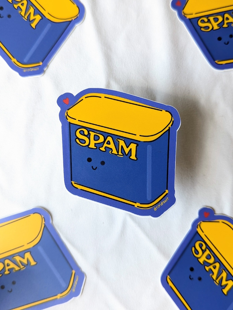 SPAM Sticker // Vinyl Sticker // SPAM Decal // Luncheon Meat // Spam - Etsy