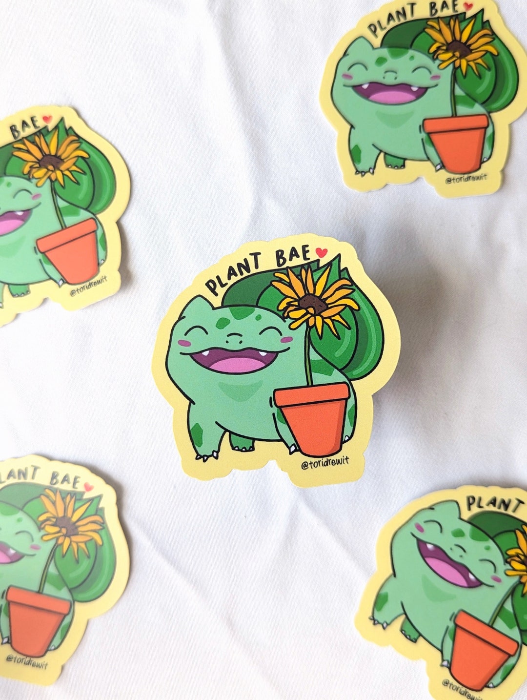 Bulbasaur Sticker // Vinyl Sticker // Pokémon Sticker // Plant Lover ...