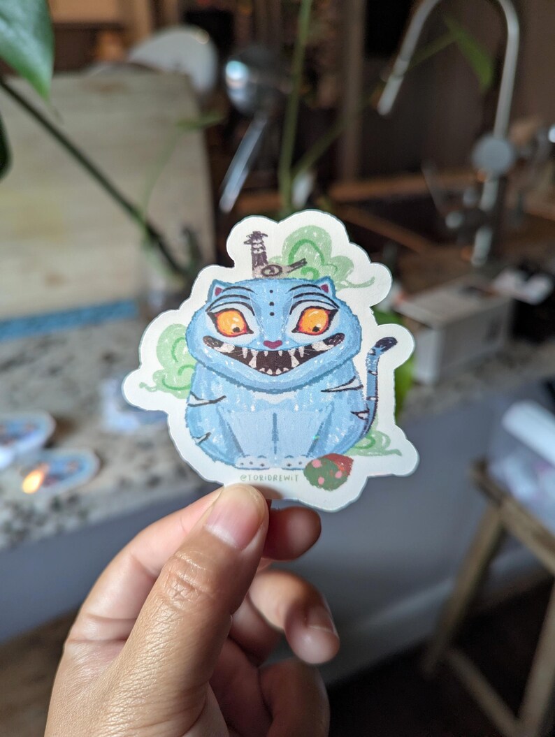 Derpy Tiger // K Pop Demon Hunters // Tiger and Magpie //tiger Sticker ...