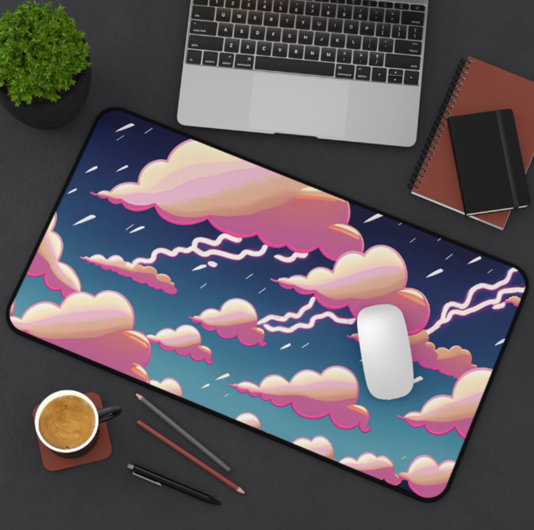 Kawaii Desk Mat, Desk Mat Aesthetic, Pink Desk Mat, XL Mousepad for ...