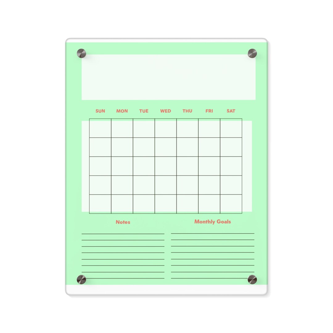 Acrylic Calendar Perpetual Calendar Never Ending Calendar - Etsy