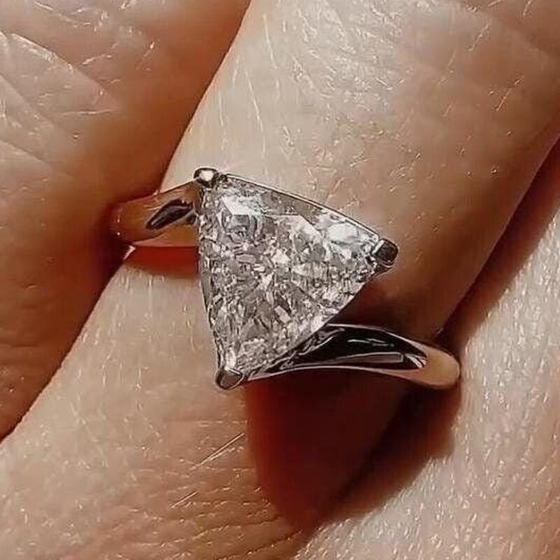 Trillion Ring - Etsy