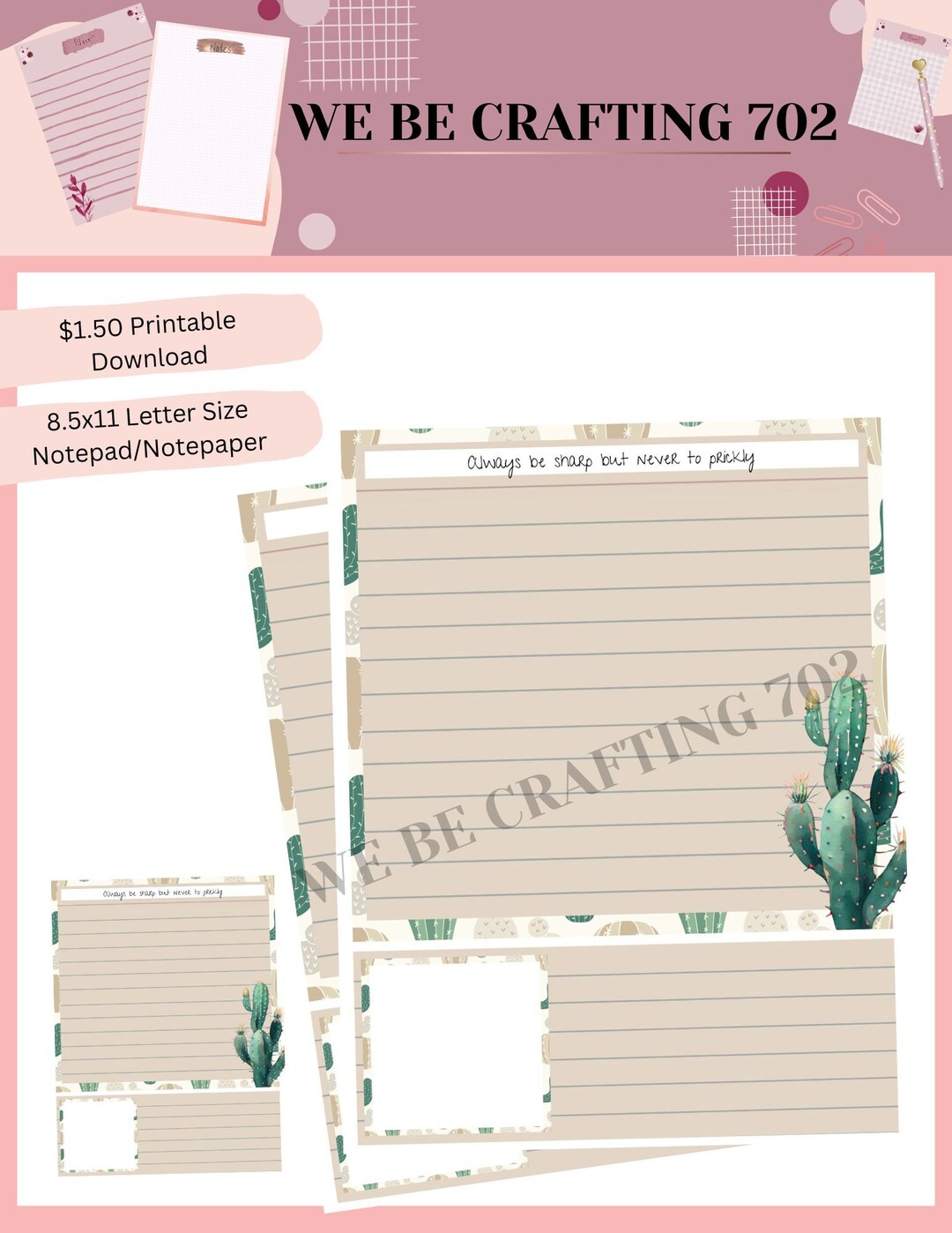 Digital Download/printable Stationery/ Notepad, Paper, Journal/teacher ...