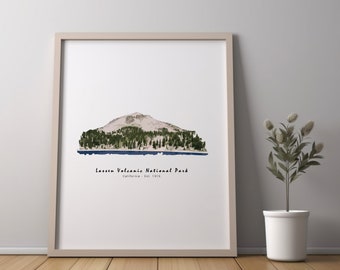 Lassen Volcanic Park Digital Art Print! - Etsy