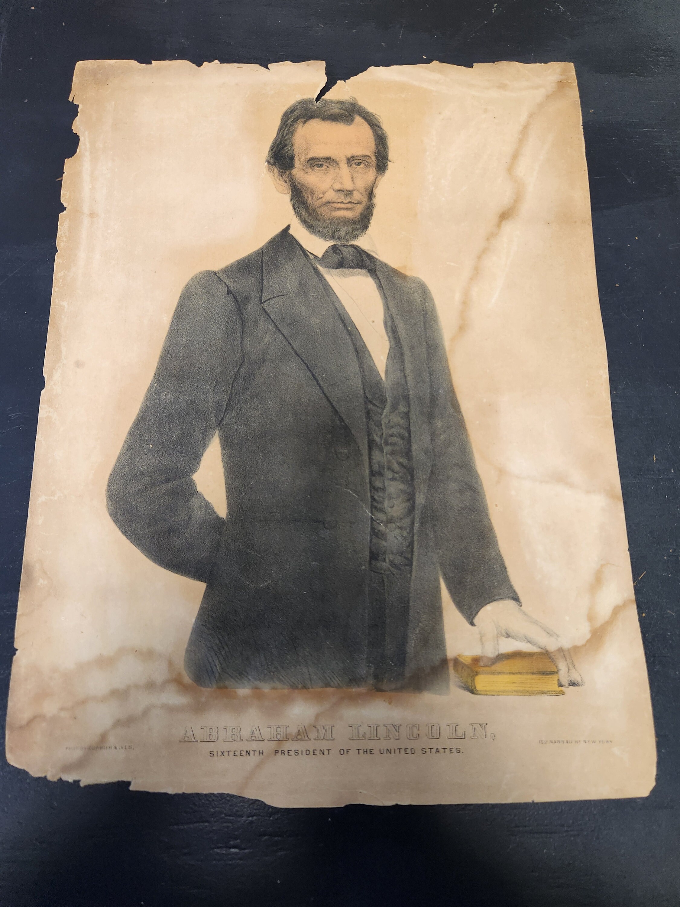 Vintage Civil War Abraham Lincoln Poster by Currier & Ives - Etsy
