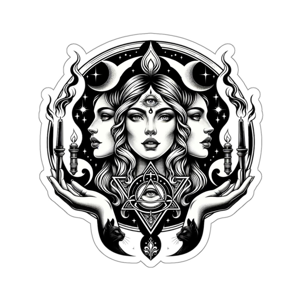 Hecates Enchantment Vinyl Sticker: Divine Witchcraft and Occult Hecate ...