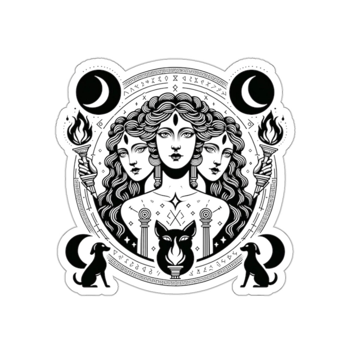Hecate Die-cut Stickers Weather-resistant Vinyl Decals Indoor & Outdoor ...