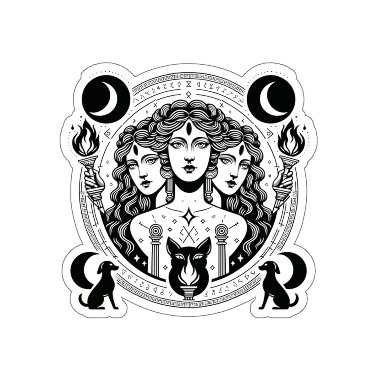 Hecate Die-cut Stickers Weather-resistant Vinyl Decals Indoor & Outdoor ...