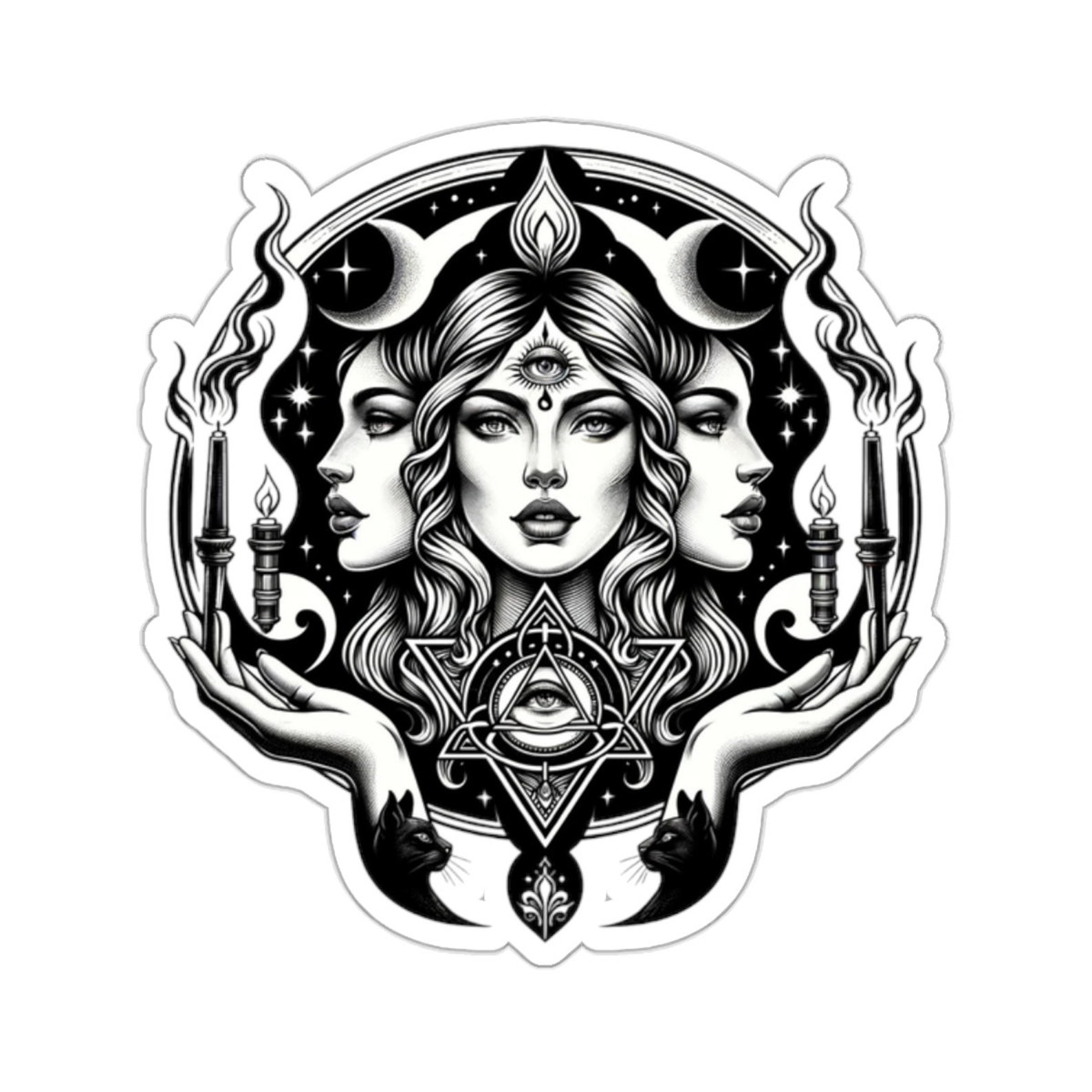 Hecates Enchantment Vinyl Sticker: Divine Witchcraft and Occult Hecate ...
