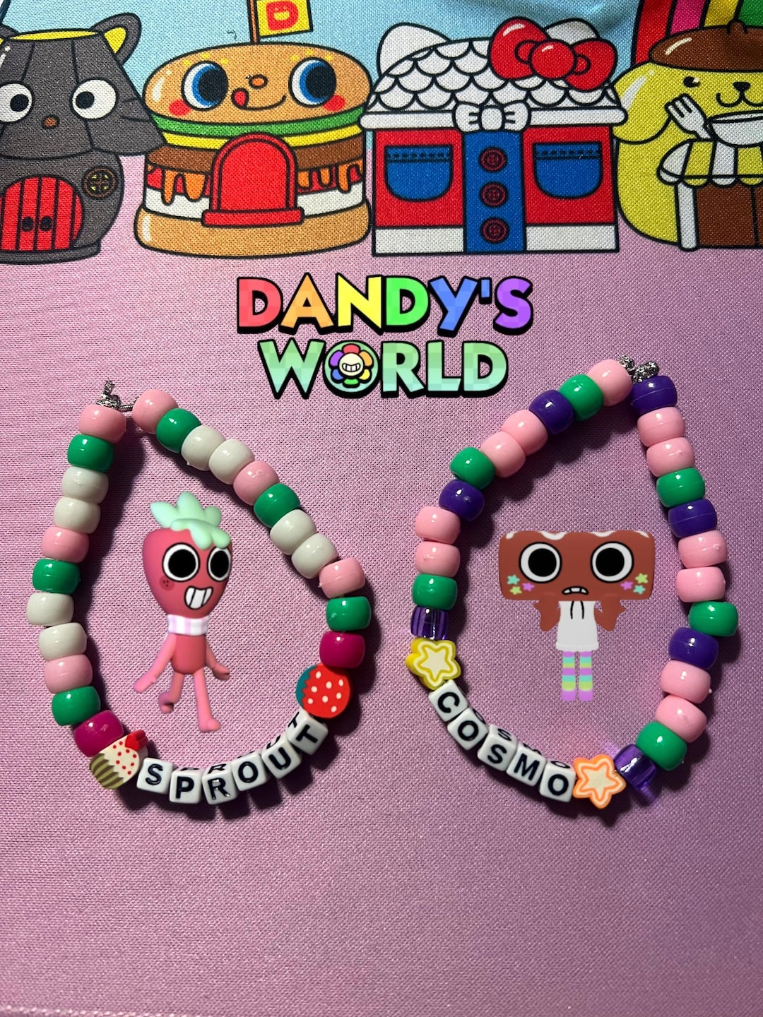 Dandy’s World Inspried Cosmo and Sprout Kandi Bracelets - Etsy Canada