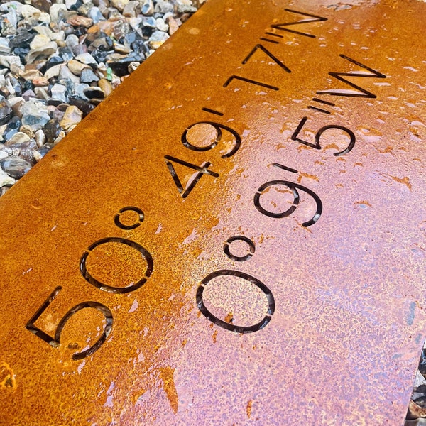 Corten Steel Sign - Etsy UK
