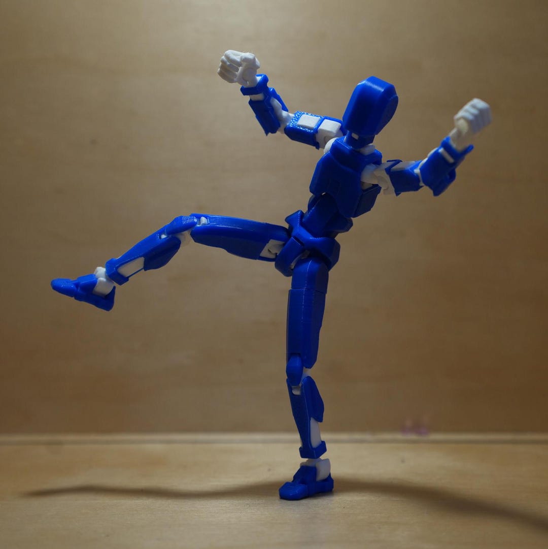 Posable Robot Figurine - Etsy