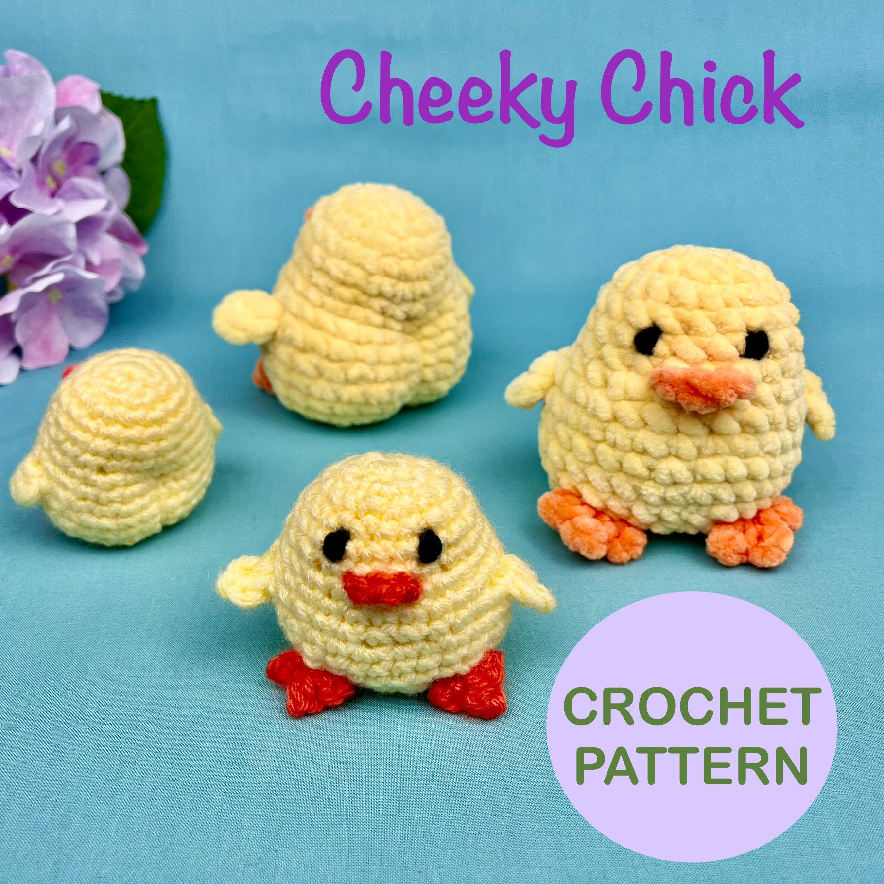 Cheeky Chick Pattern, Digital Download PDF File With Crochet ...
