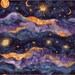 Celestial Digital Paper Pack: Stars, Moon, Cosmic Patterns (digital ...