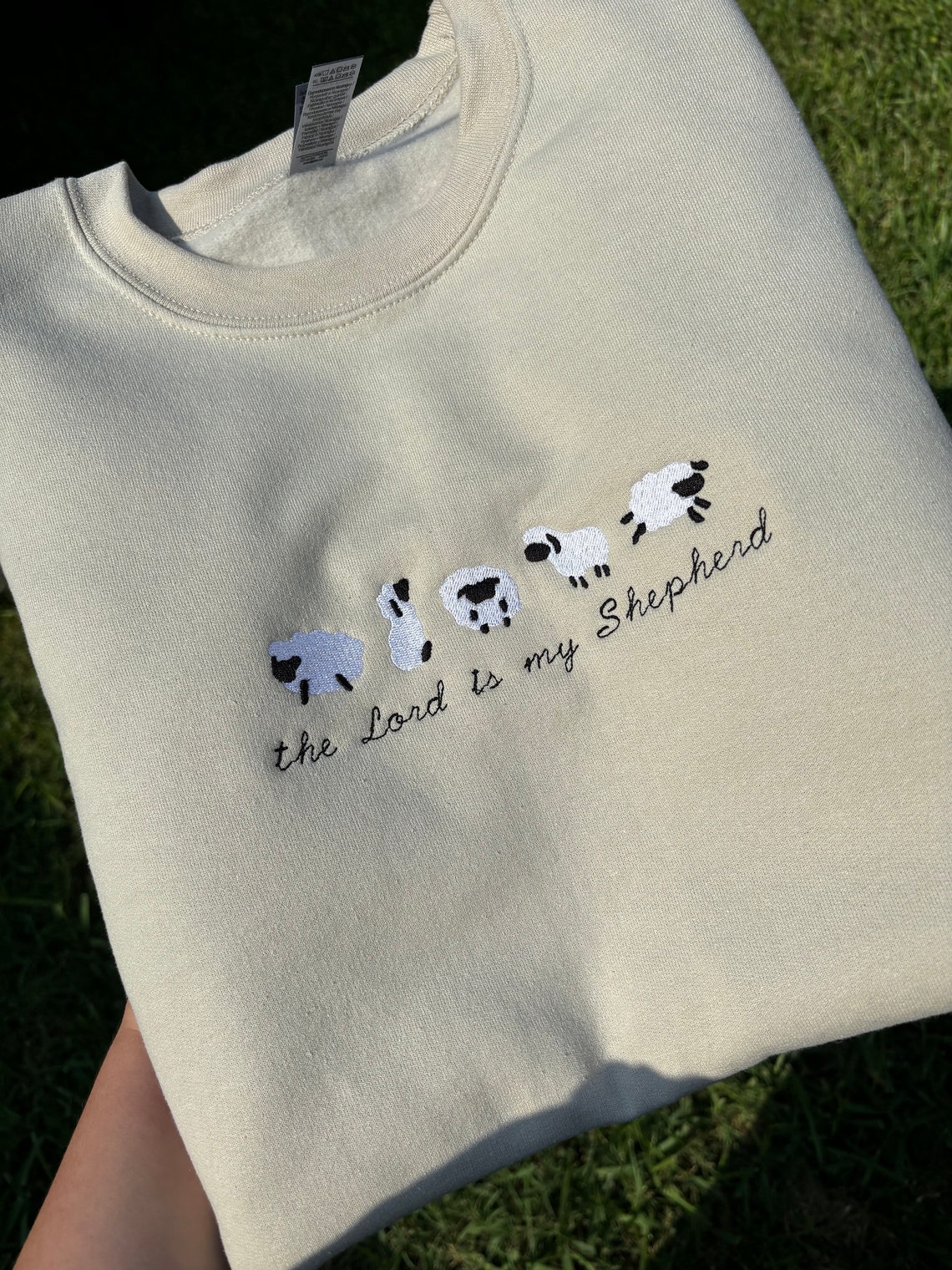 The Lord is My Shepherd Embroidered, the Lord is My Shepherd Sweatshirt ...