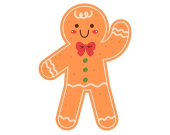 Gingerbread Man - Phone Wallpaper Download - Etsy