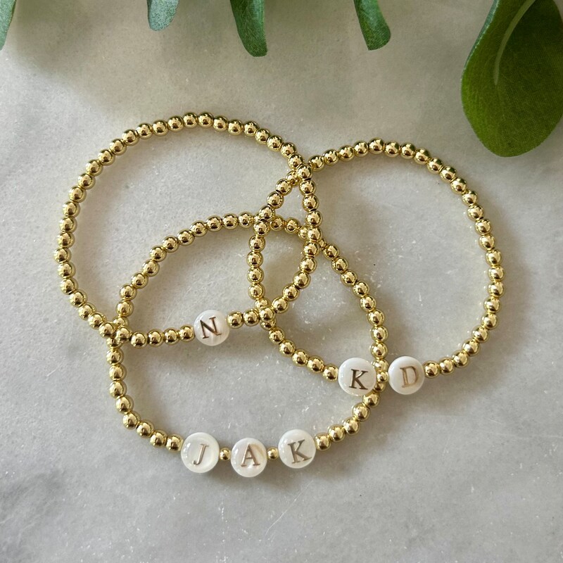 Initial Bracelet - Etsy