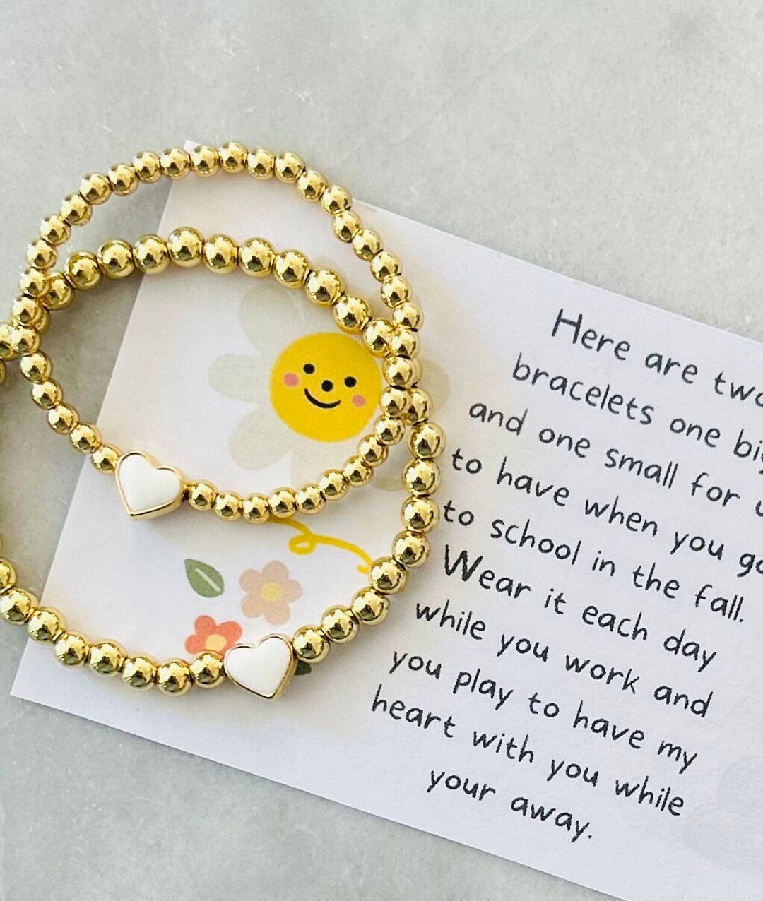 First Day of School Bracelet Set, Back to School Bracelet First Day of ...