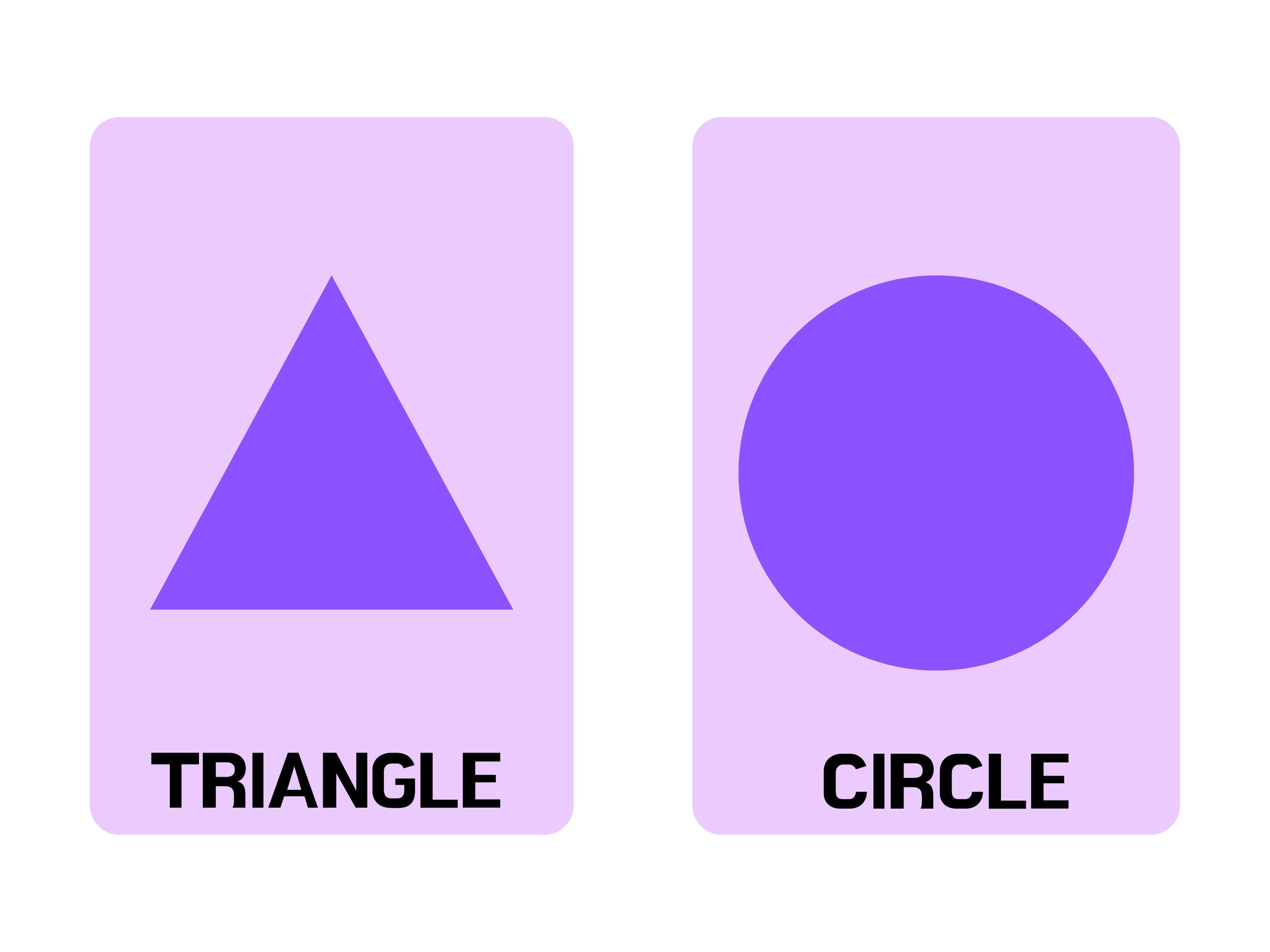 Lets Explore Shapes Shape Flashcards Kids Digital Printable Flashcards ...