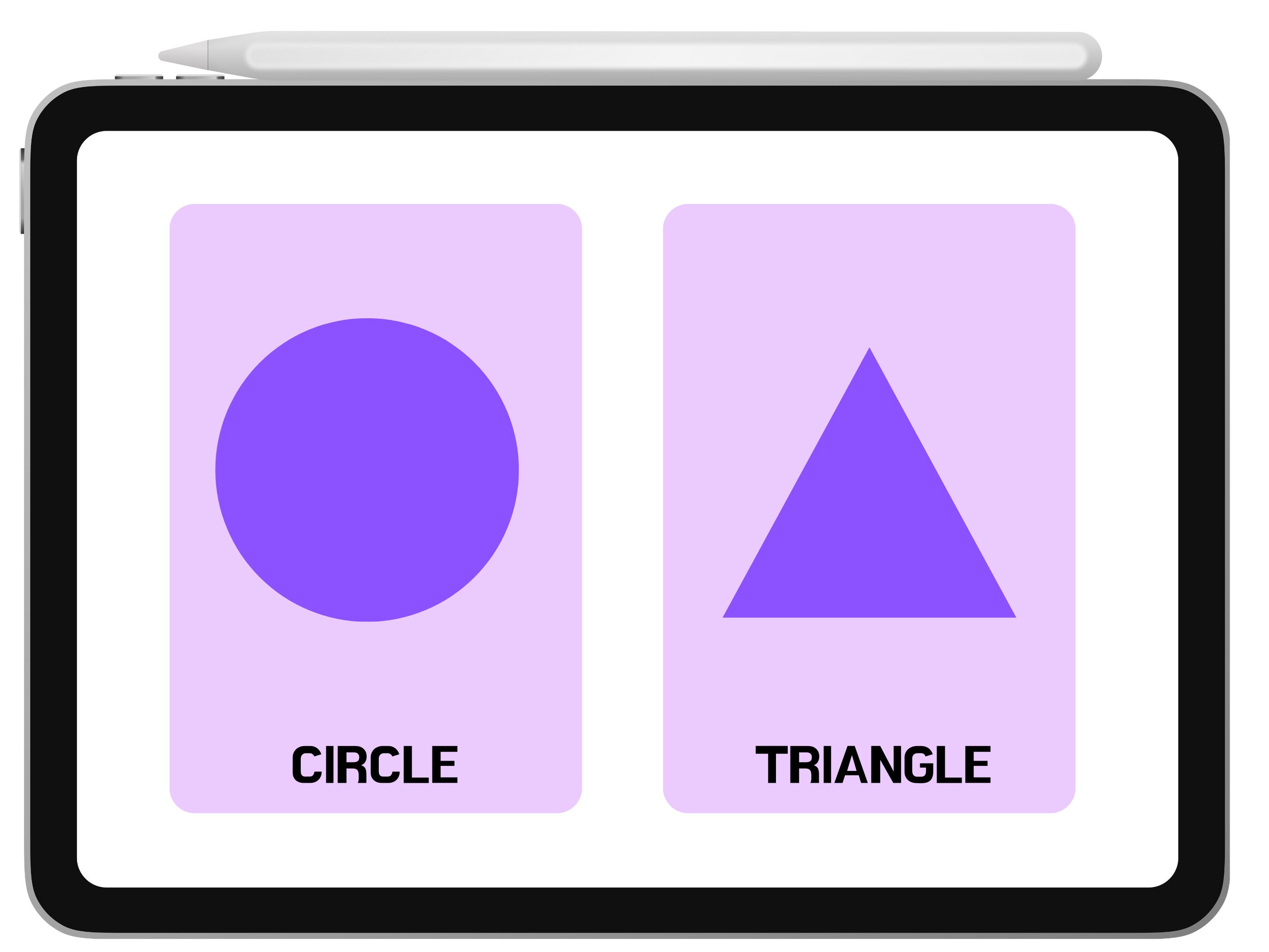 Lets Explore Shapes Shape Flashcards Kids Digital Printable Flashcards ...