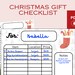 Printable Christmas Gift List | Gift List to Track Amount, Price ...